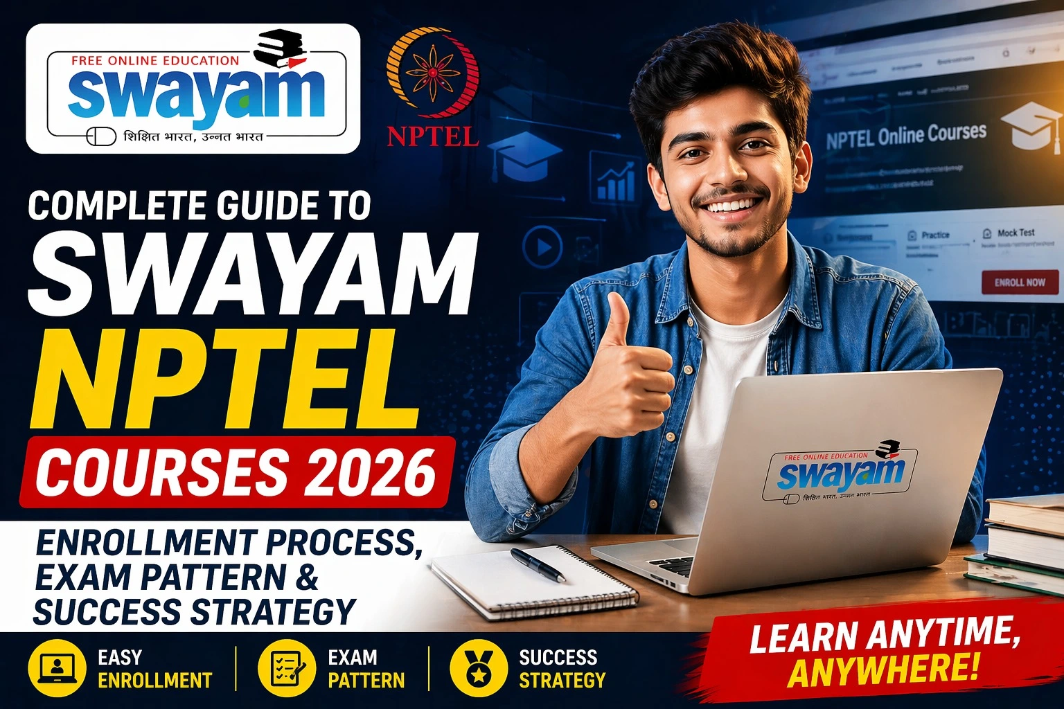 Complete Guide to SWAYAM NPTEL Courses 2026: Enrollment Process, Exam ...